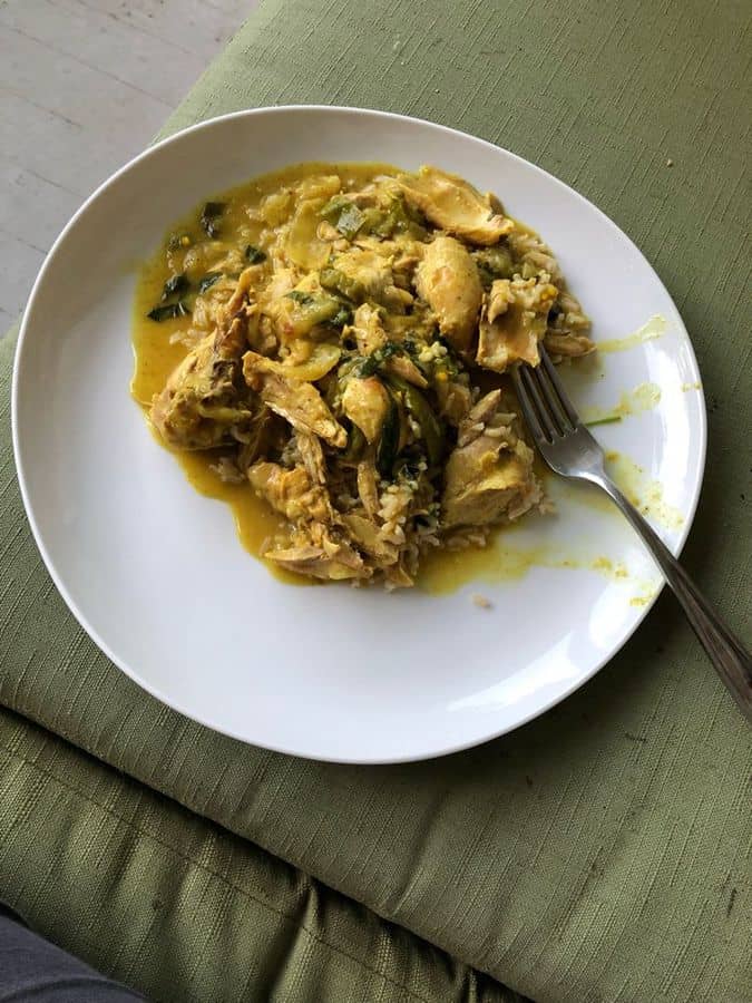Instant Pot Thai Basil Chicken Curry Recipe - My Natural Family